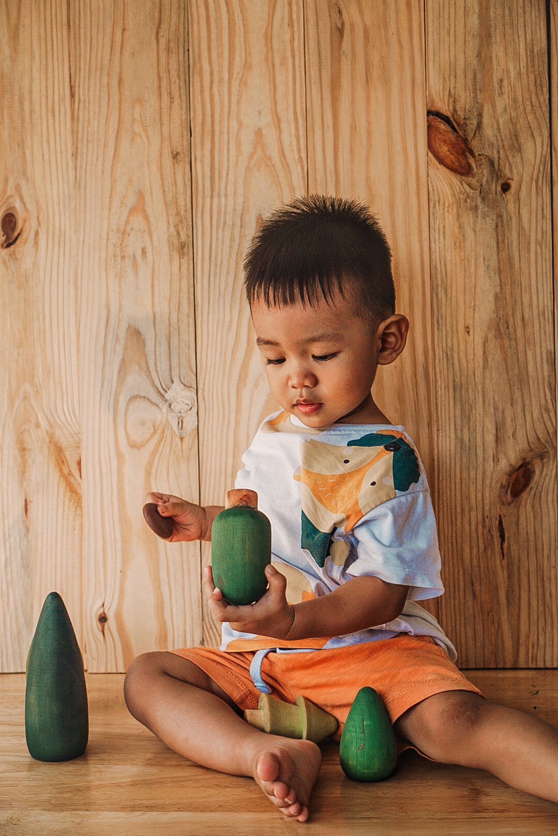 Wooden Forest Set Spring Color / Woodland Trees Set, 10 Pieces of ...