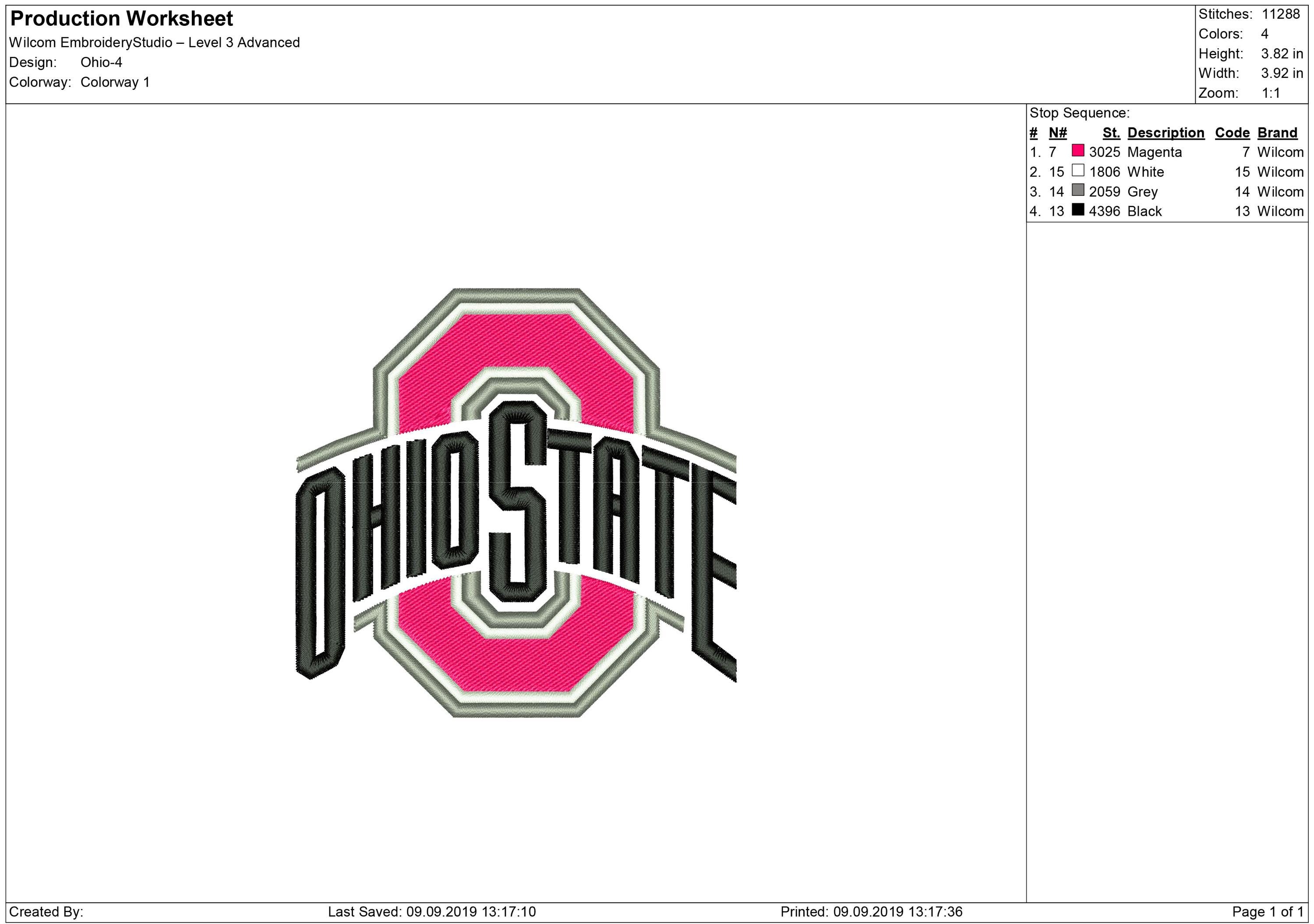 Ohio State Embroidery Design Bundle Files for Machine Embroidery ...