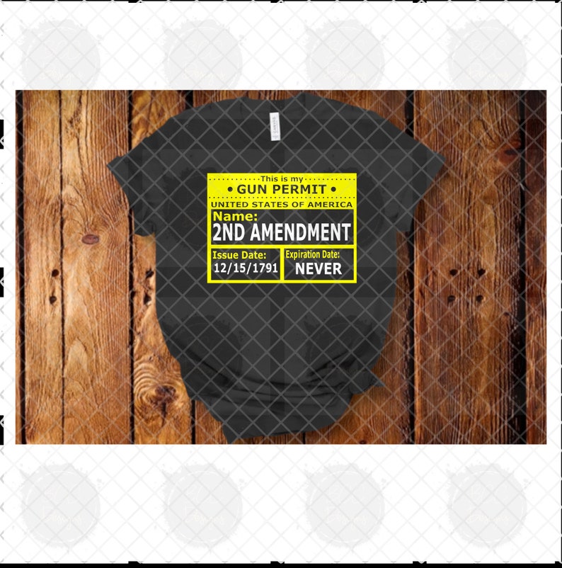 2nd Amendment Gun Permit SVG | Etsy