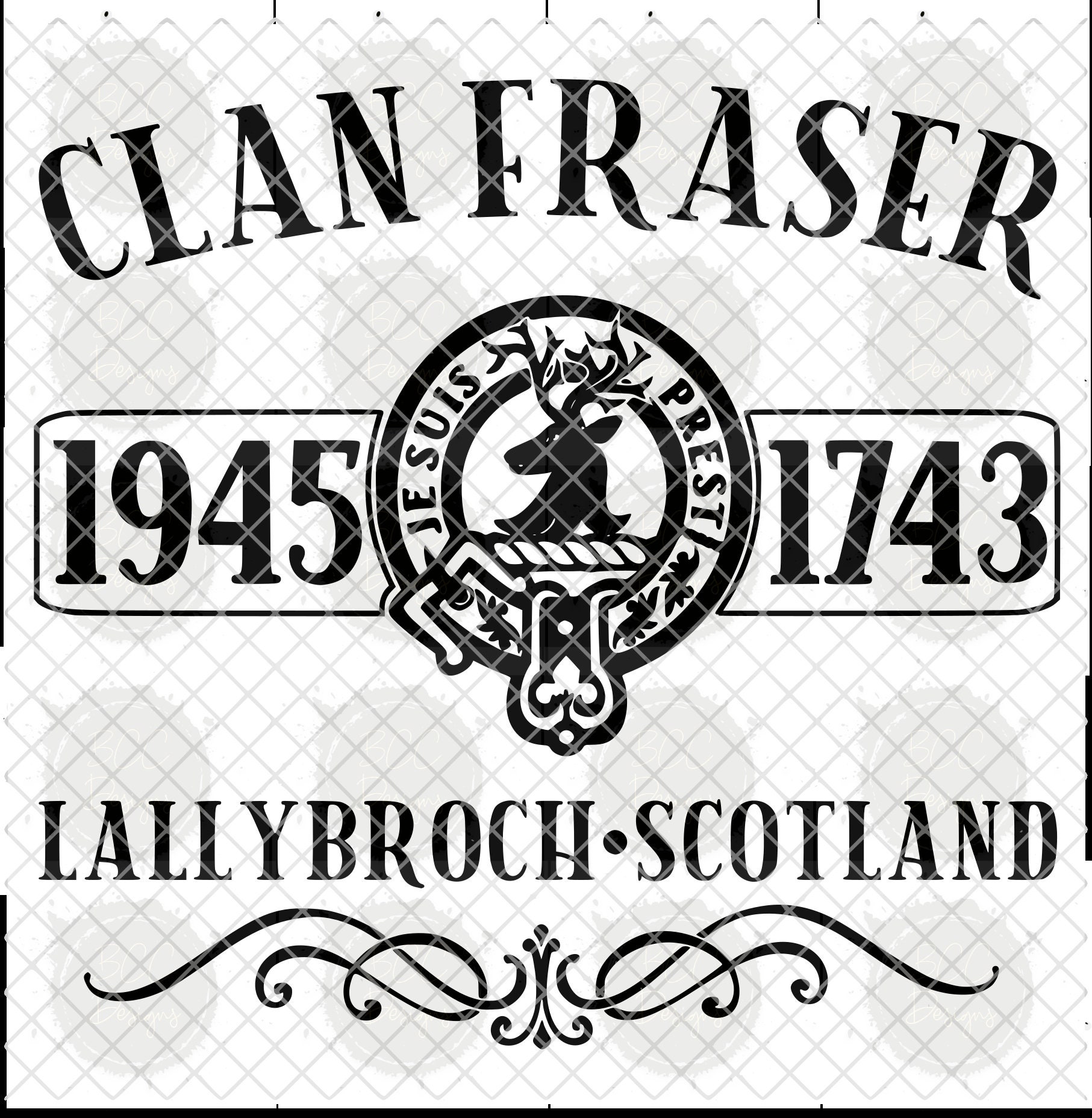 Clan Fraser Lallybroch Scotland SVG PNG - Etsy