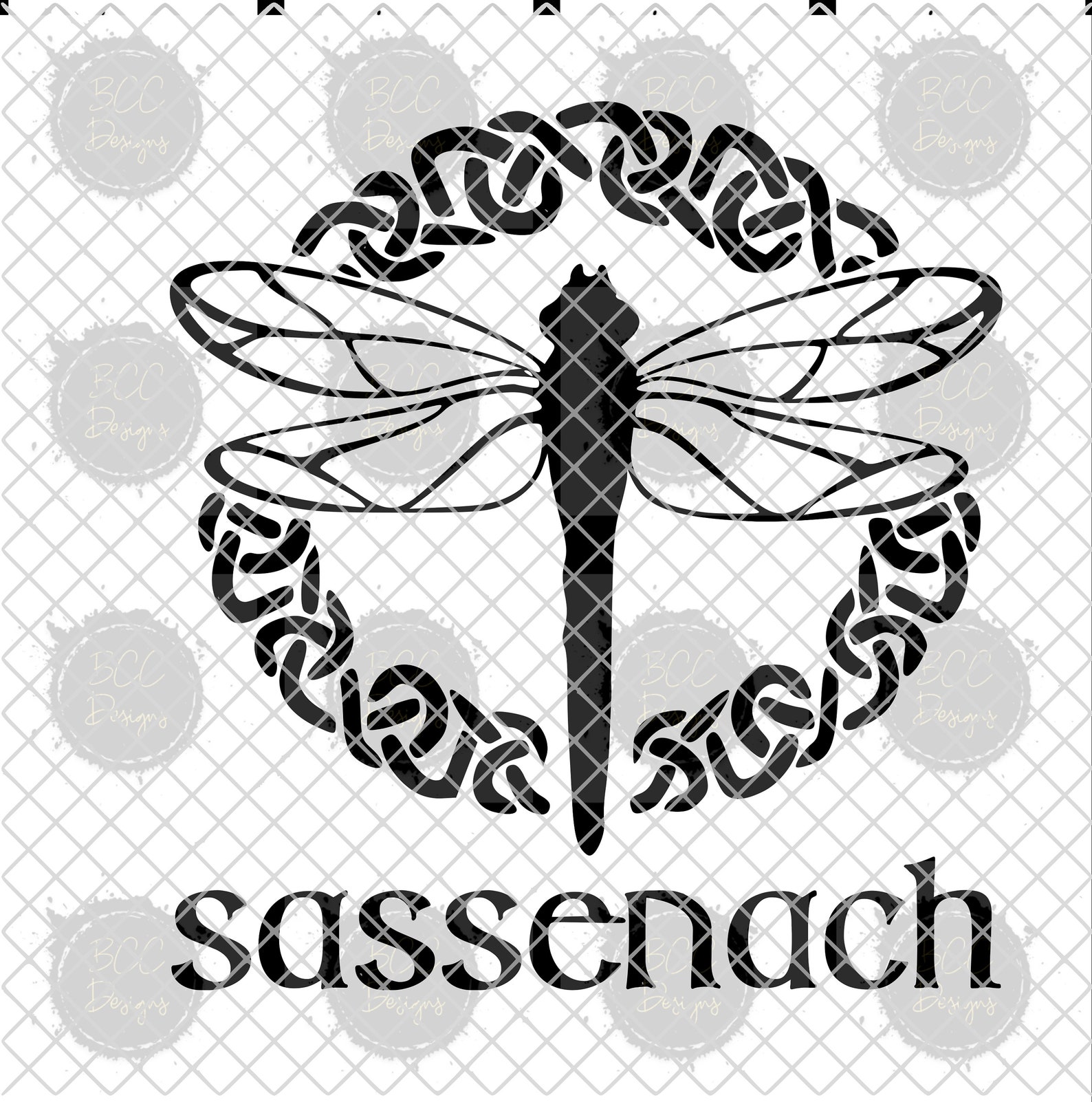 Sassenach With Dragonfly Outlander Inspired PNG & SVG - Etsy