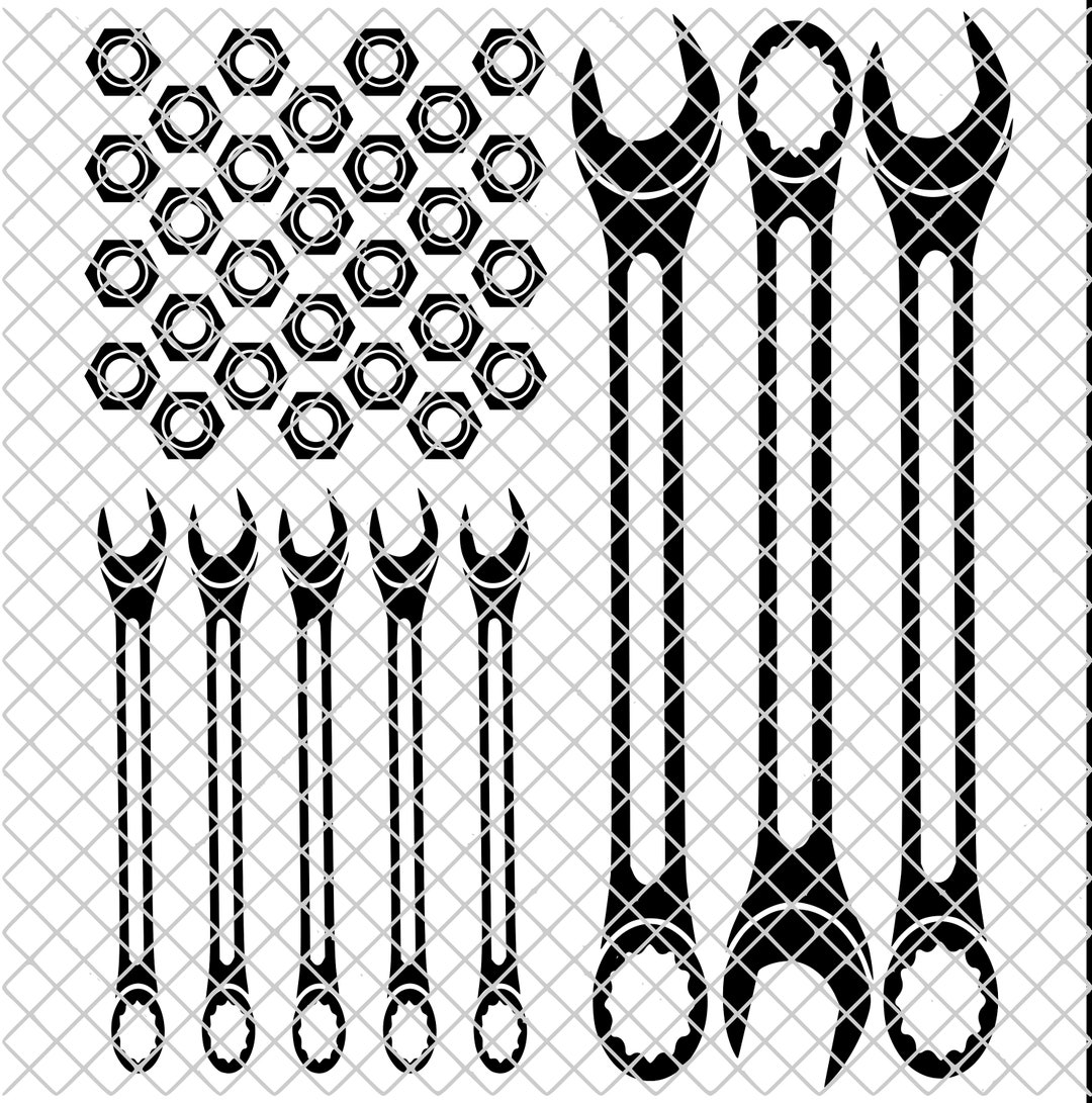 Wrench American Flag - Etsy
