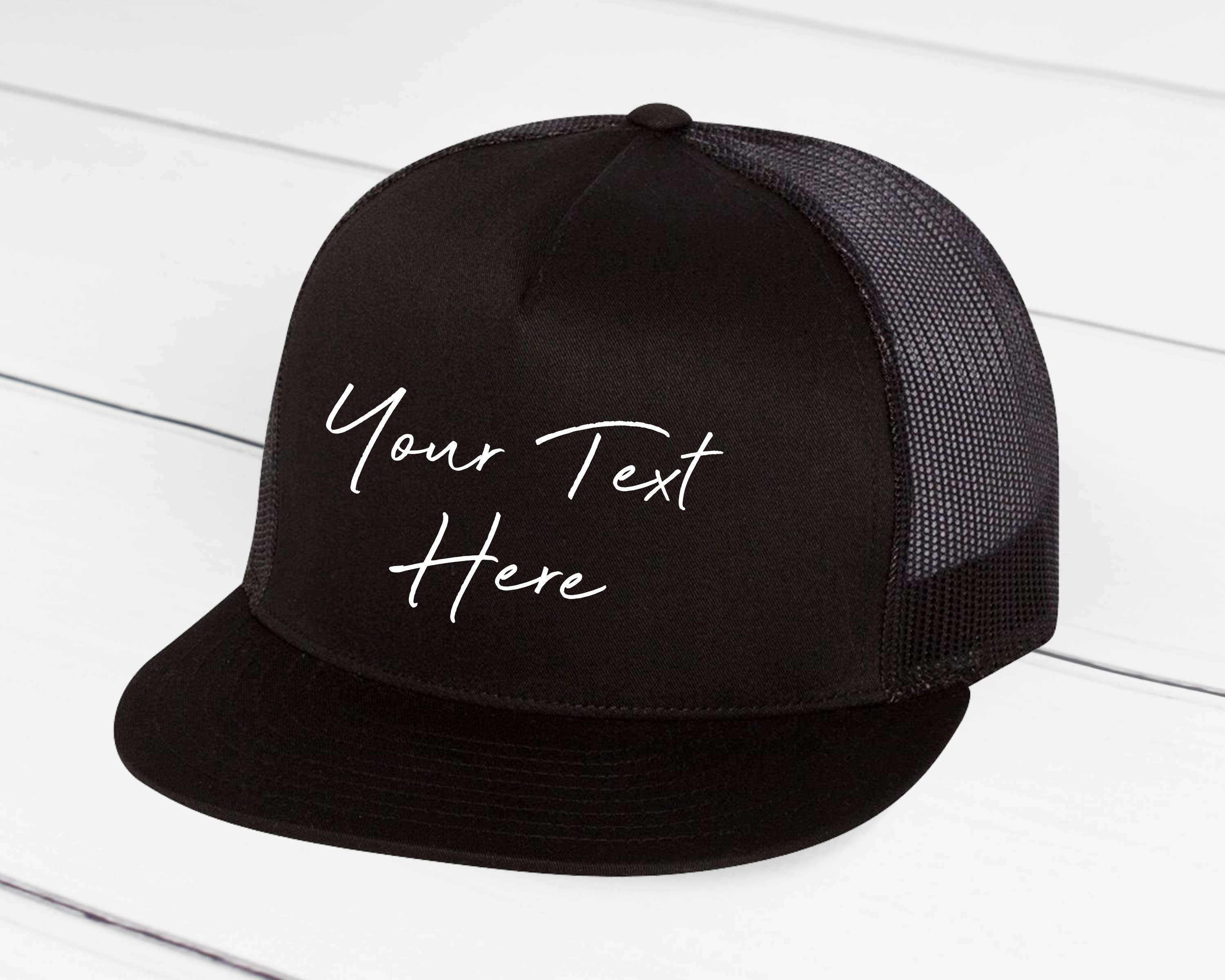 Your Text Here Custom Trucker Hat Personalized Hats Gift For | Etsy