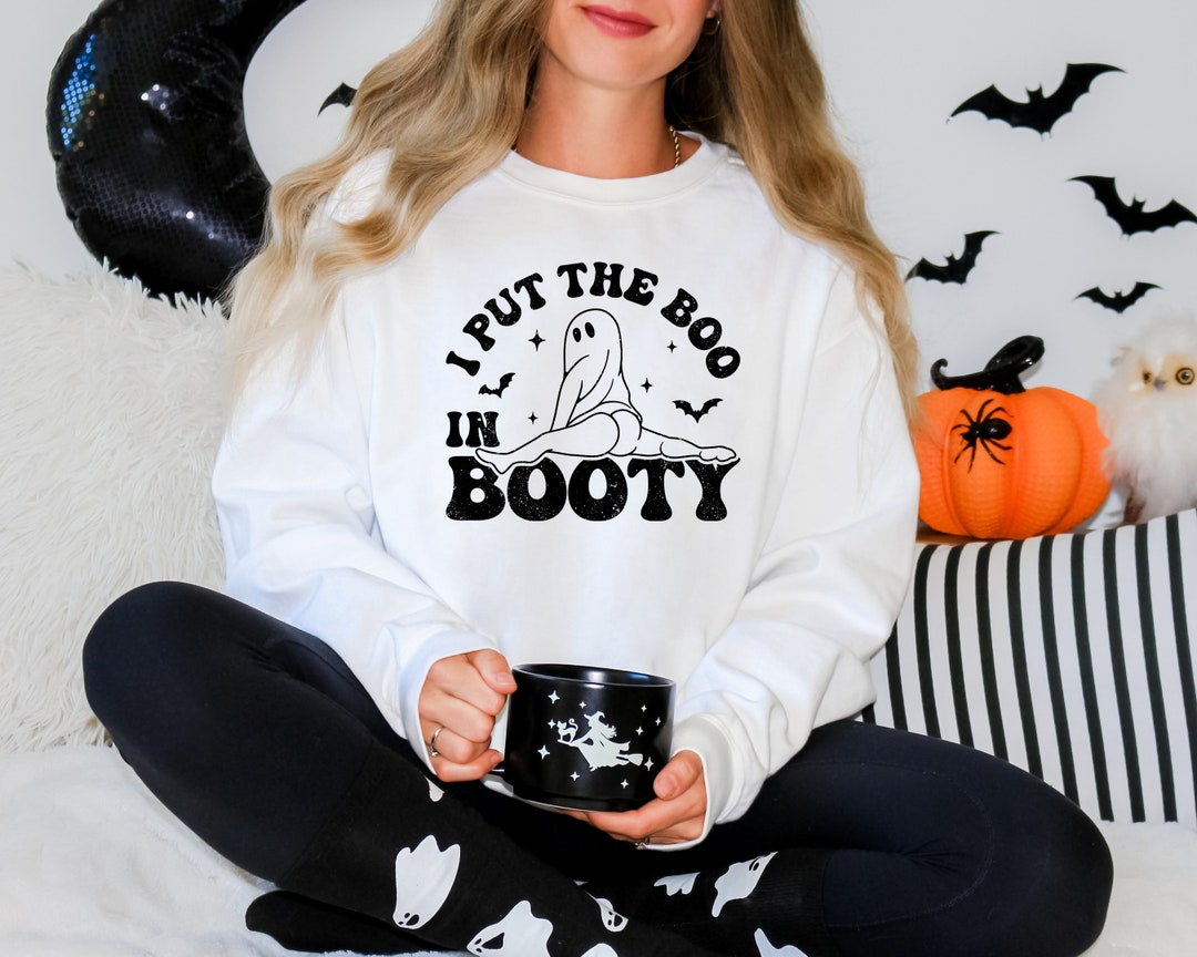 Halloween, Boo in Booty Ghost Heavy Blend Crewneck Sweatshirt ...