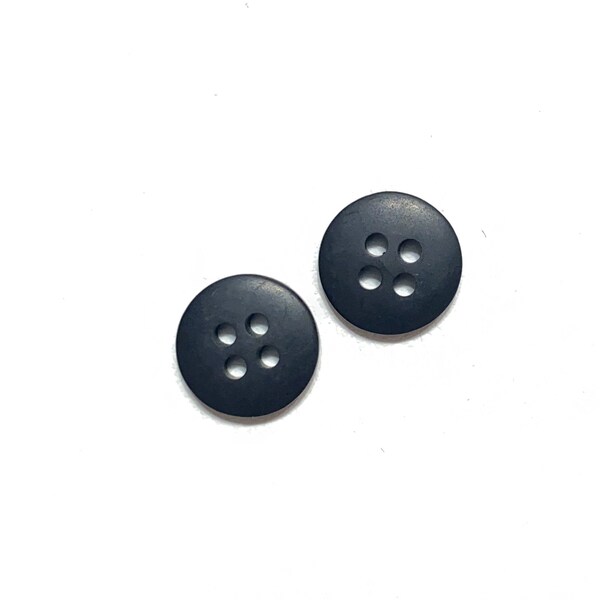 Black Matte Buttons - Etsy
