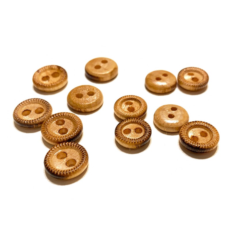 Natural Wood Buttons - Etsy