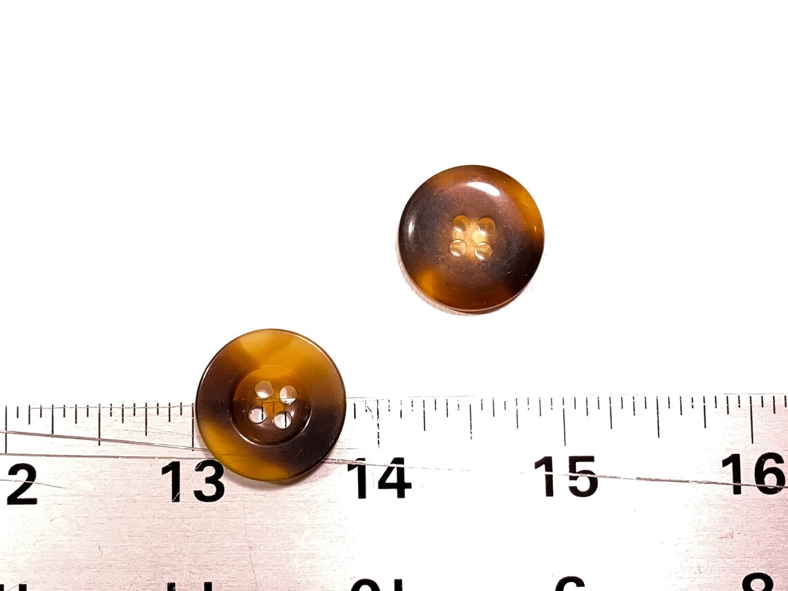 20mm Tortoise Shell Buttons: 13/16" Glossy Faux Horn Vintage 60s Resin Buttons (set of 2-50) - Etsy