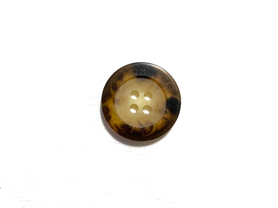 Set of 5 Tortoise Shell Buttons / Faux Horn / Resin Button - 1" | 25mm ...