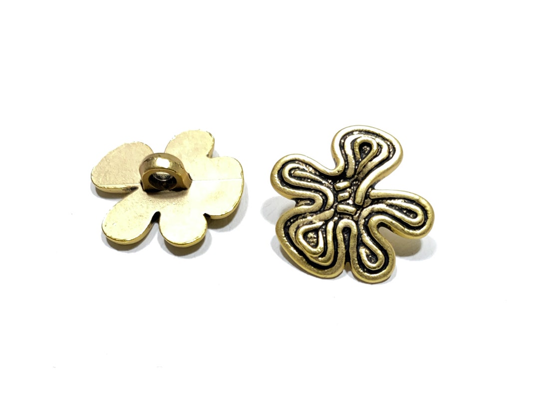 Set of 4-24 Gold SPLAT Costume Buttons - 7/8" | 34L | 21mm - Modern ...