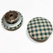 Set of 10 Snap on Button Covers 1 1/8 Fabric Covered Buttons Green ...