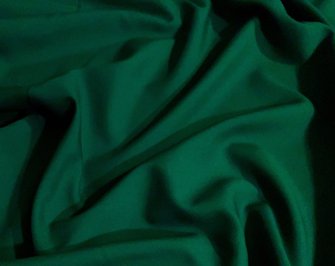 Pongee Lining SPRUCE GREEN Soft Woven Light Stretch - Dark Green Pongee ...