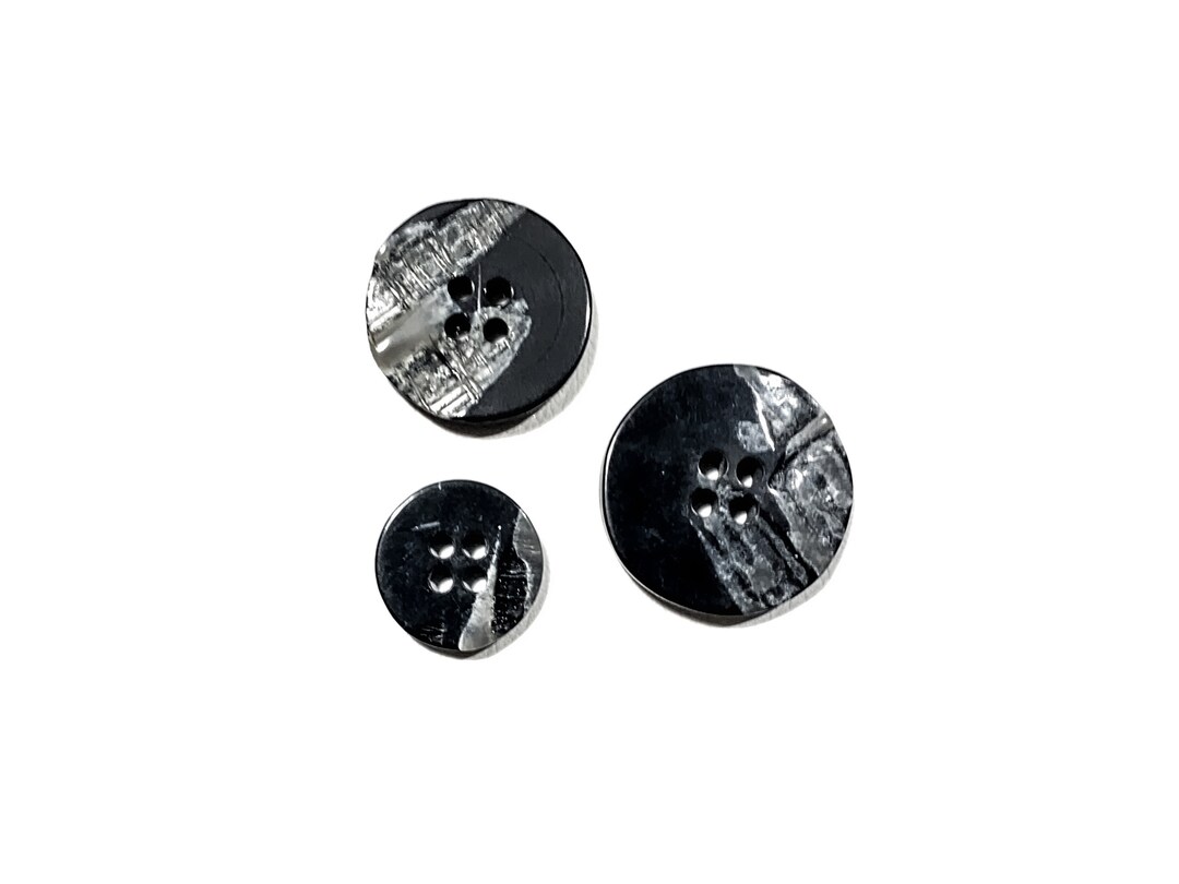 15mm | 20mm | 25mm Slate Textured Buttons: 5/8"| 13/16" | 1" Glossy ...