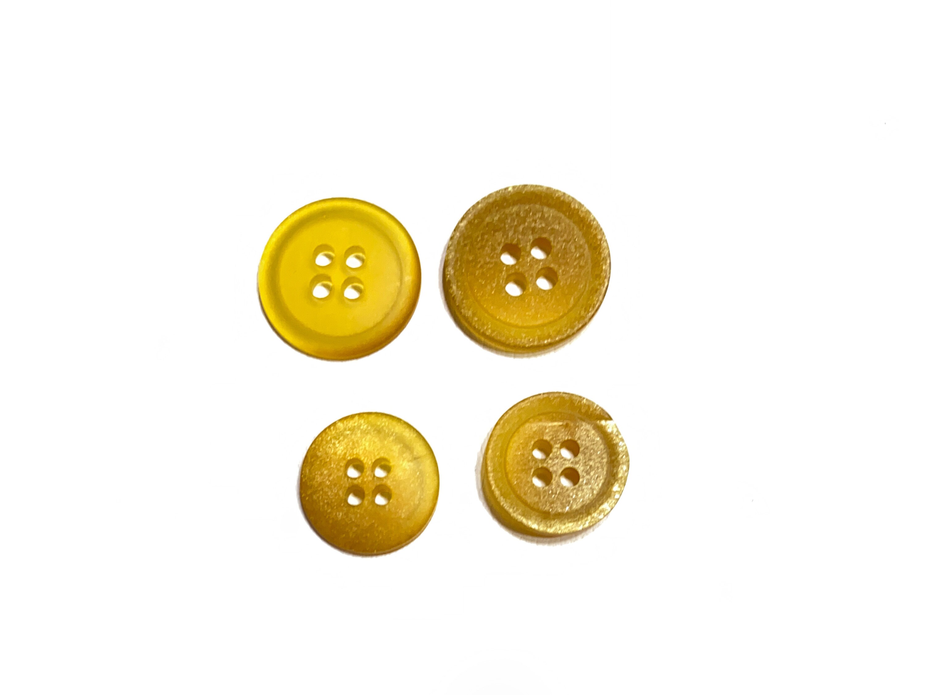 Mustard Yellow Shimmer Translucent Buttons Multi Sizes: - Etsy Norway