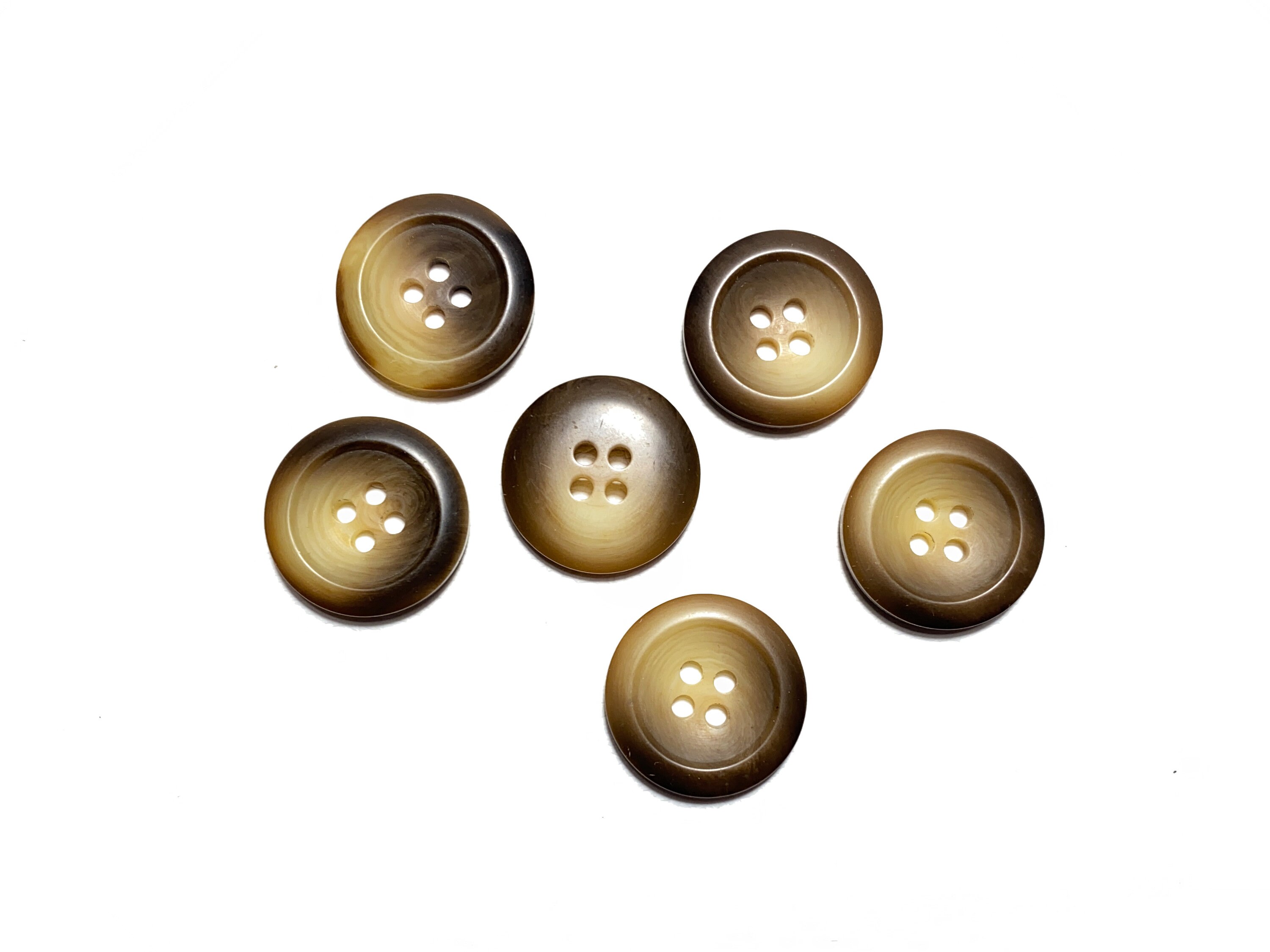 Botones de resina beige & marrón remolino 32 L / 13 / 16 | Etsy