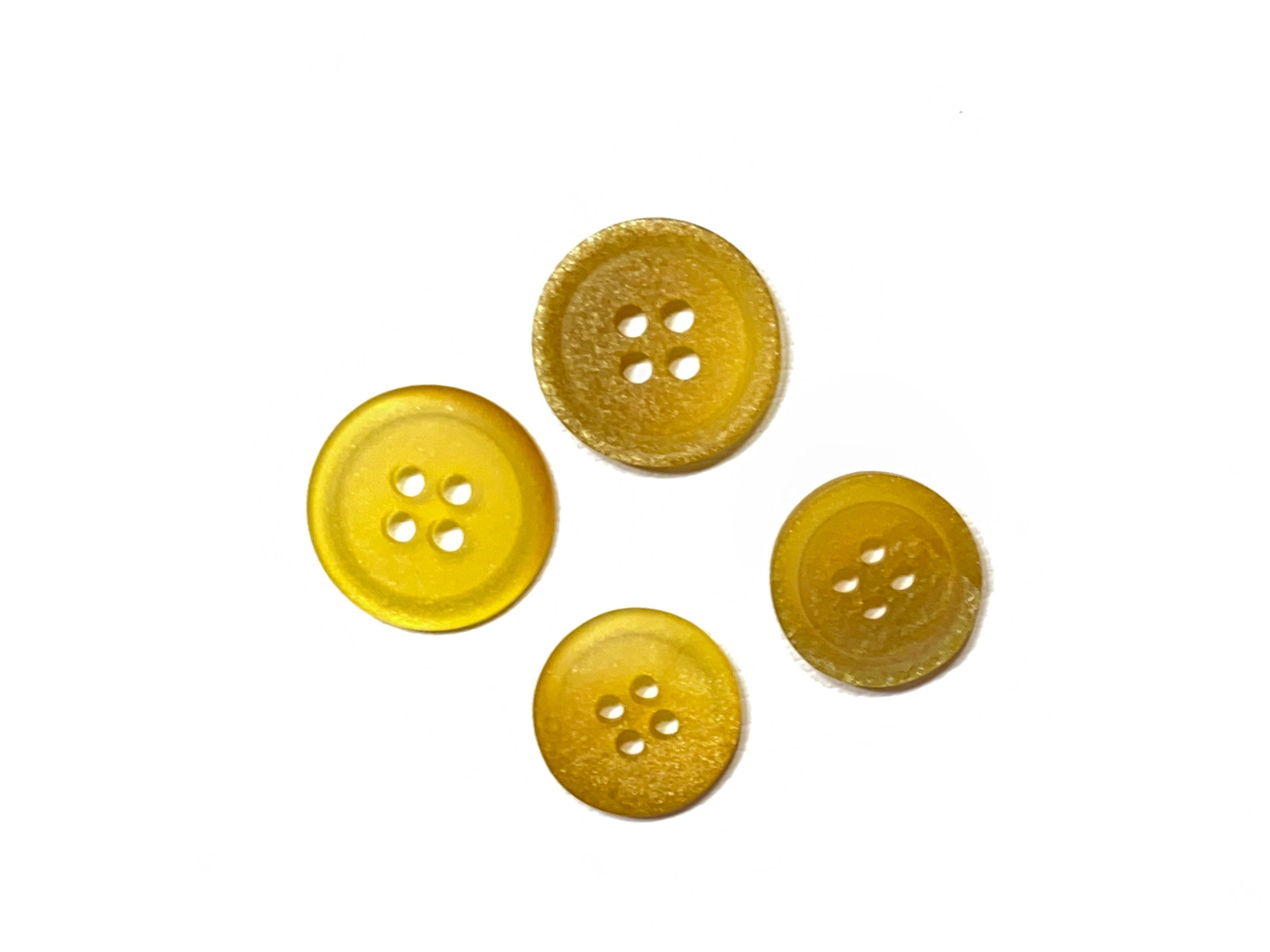 Mustard Yellow Shimmer Translucent Buttons Multi Sizes: | Etsy