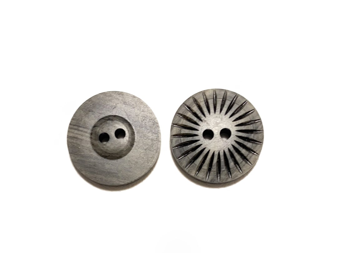 Set of 10 Sunburst Buttons - 13/16" | 32L - Carved / Engraved Etched ...