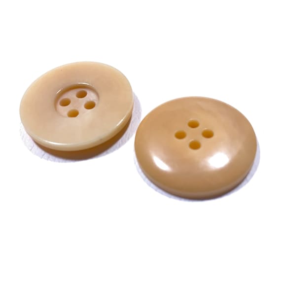 4 with Different Designs Beige Vegetable Ivory Buttons Collectibles Art ...