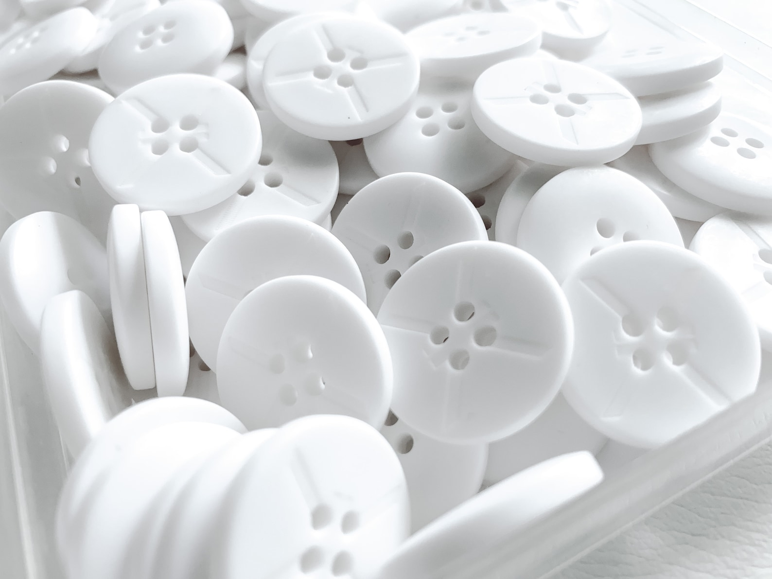 Lote de 24 botones blancos 7/8 in Grande / Grande 36 L / | Etsy