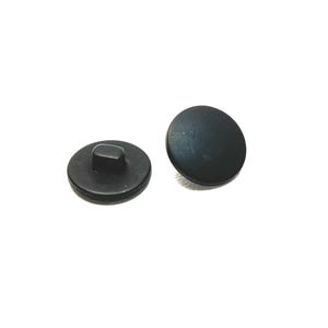 15mm Black Resin Shank Buttons: 5/8" Solid Matte High Quality Vintage ...