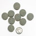 Set of 10 Snap on Button Covers 1 1/8 Fabric Covered Buttons Green ...