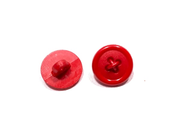 Set of 12-100 Matte Red Shank Buttons 5/8 16mm 24L | Etsy