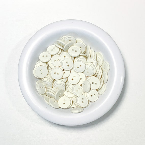 2 inch white buttons store