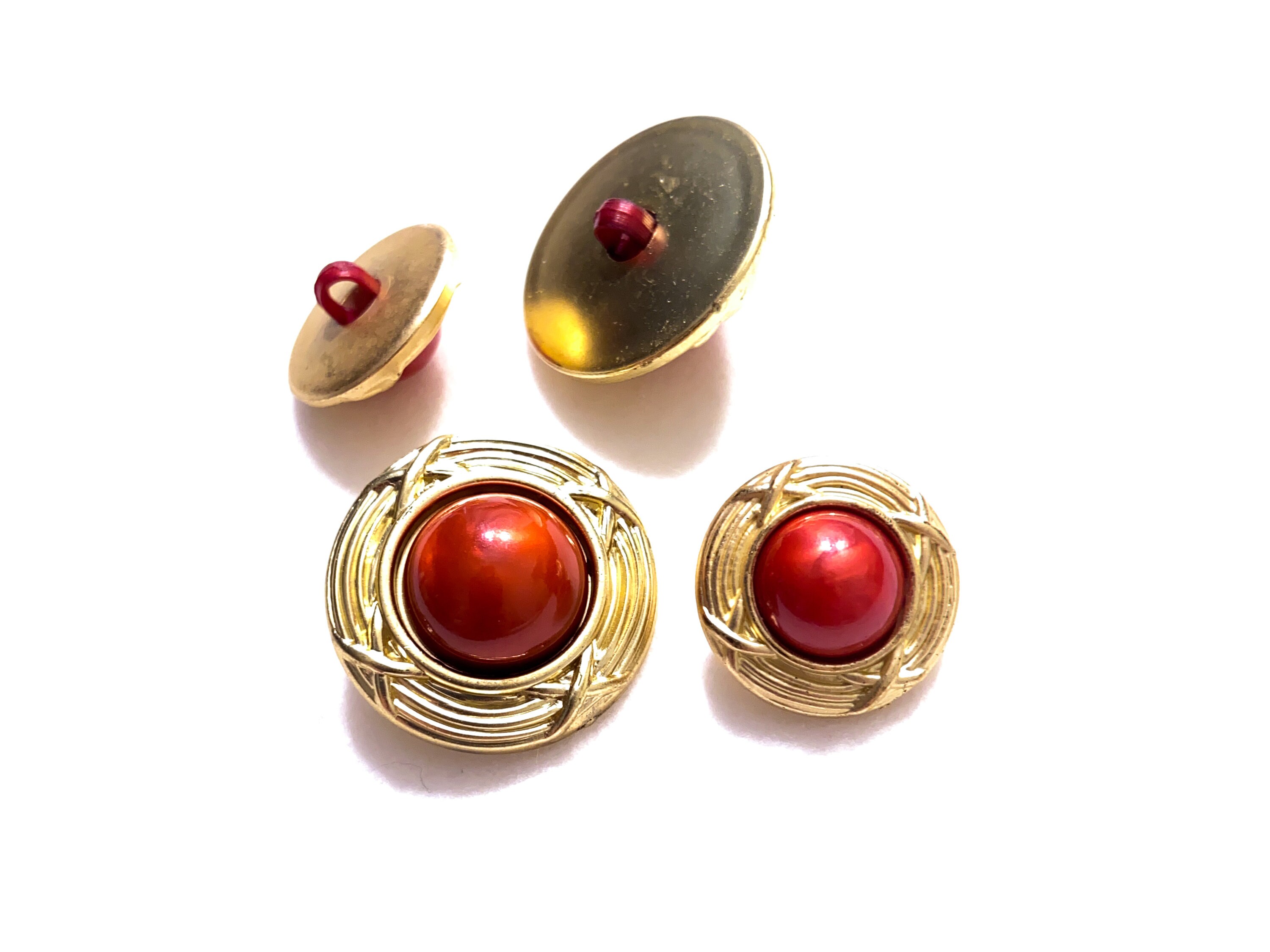 Set of Glam Costume Shank Buttons 2 Sizes: 1 25mm & - Etsy