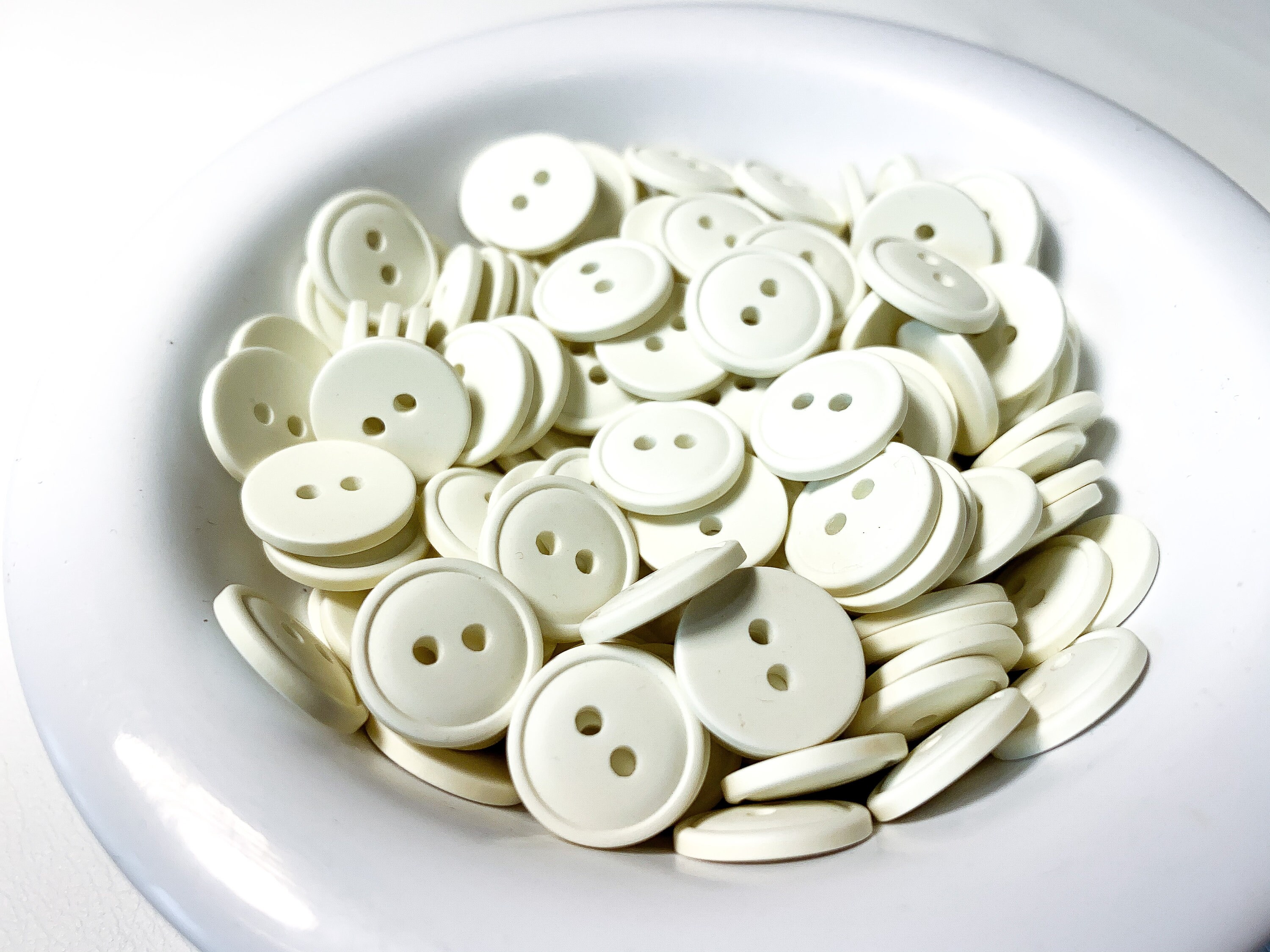 Set of 12-144 5/8 Ivory / Off-white 2-hole Buttons 24 - Etsy