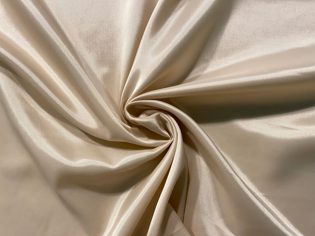 Fodera in acetato da 1,5 YDS - Antistatico - LATTE / Beige lucido ...