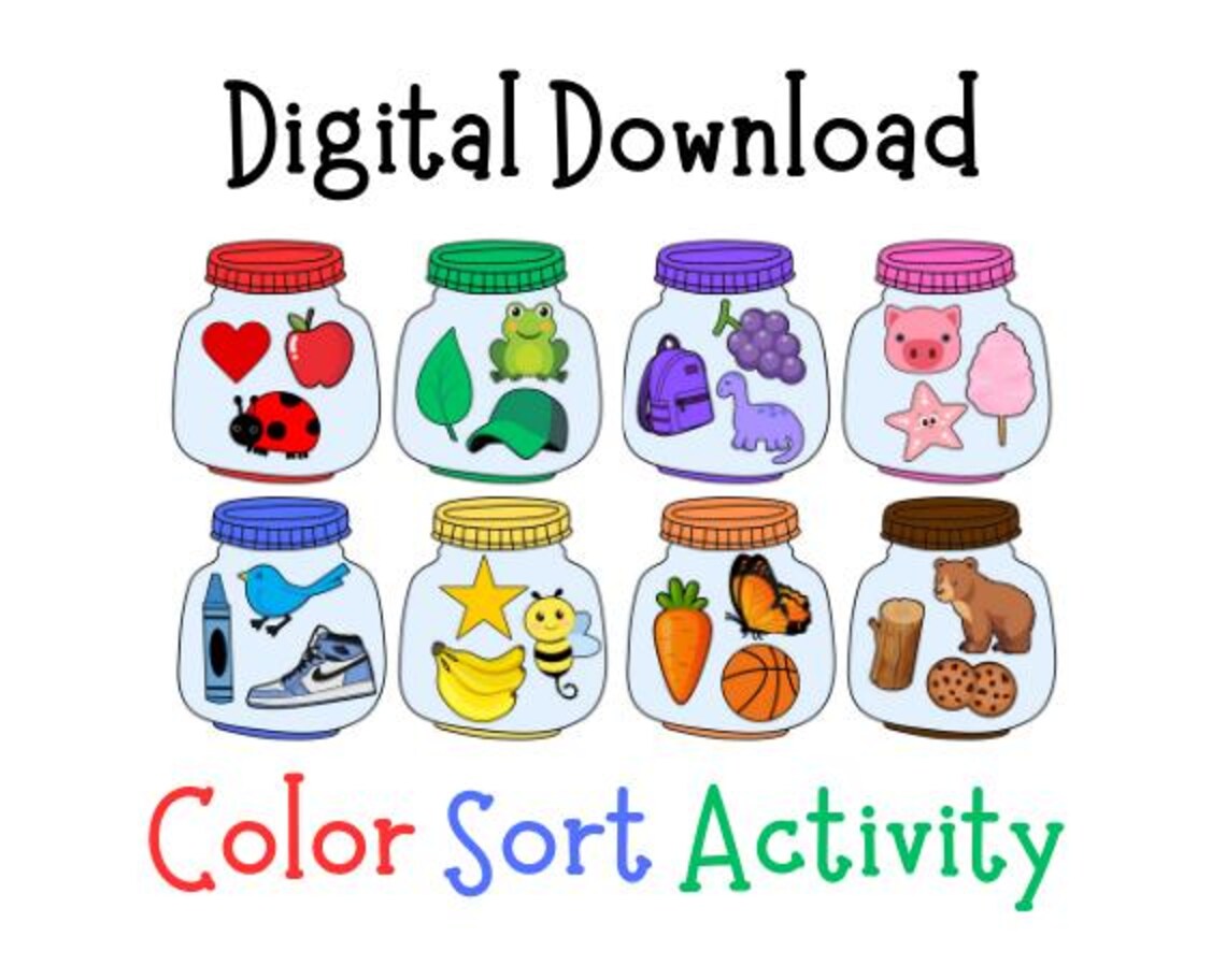 Color Matching Toddler Activity | Digital Download | Fun Learning ...