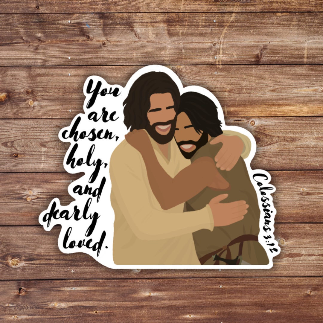 Jesus and Peter Sticker | Christian Faith Decal | Bible Story ...