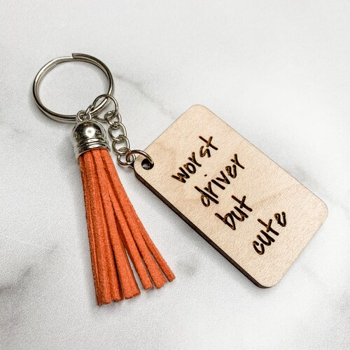 Worst Driver but Cute Keychain Bad Driver Gift Funny - Etsy
