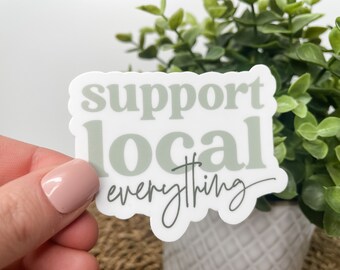 Support Local Decal - Etsy