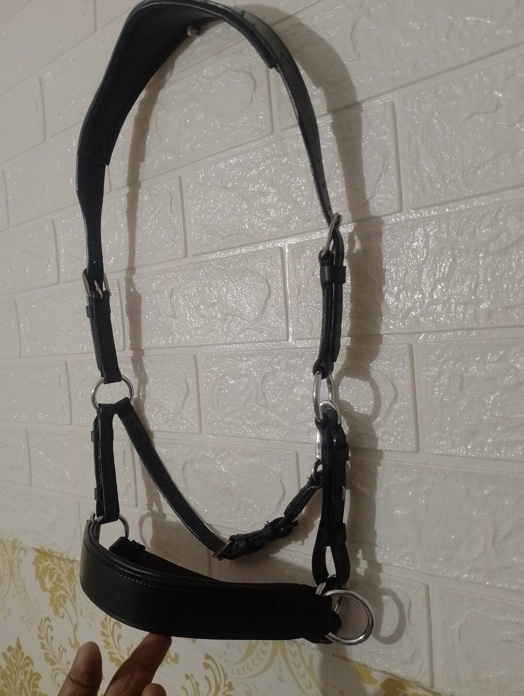 Hackmore Sidepull Horse Bridle Leather Black Full&cob - Etsy
