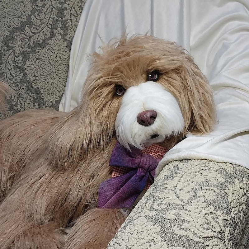 Big Realistic Dog Plush - Etsy