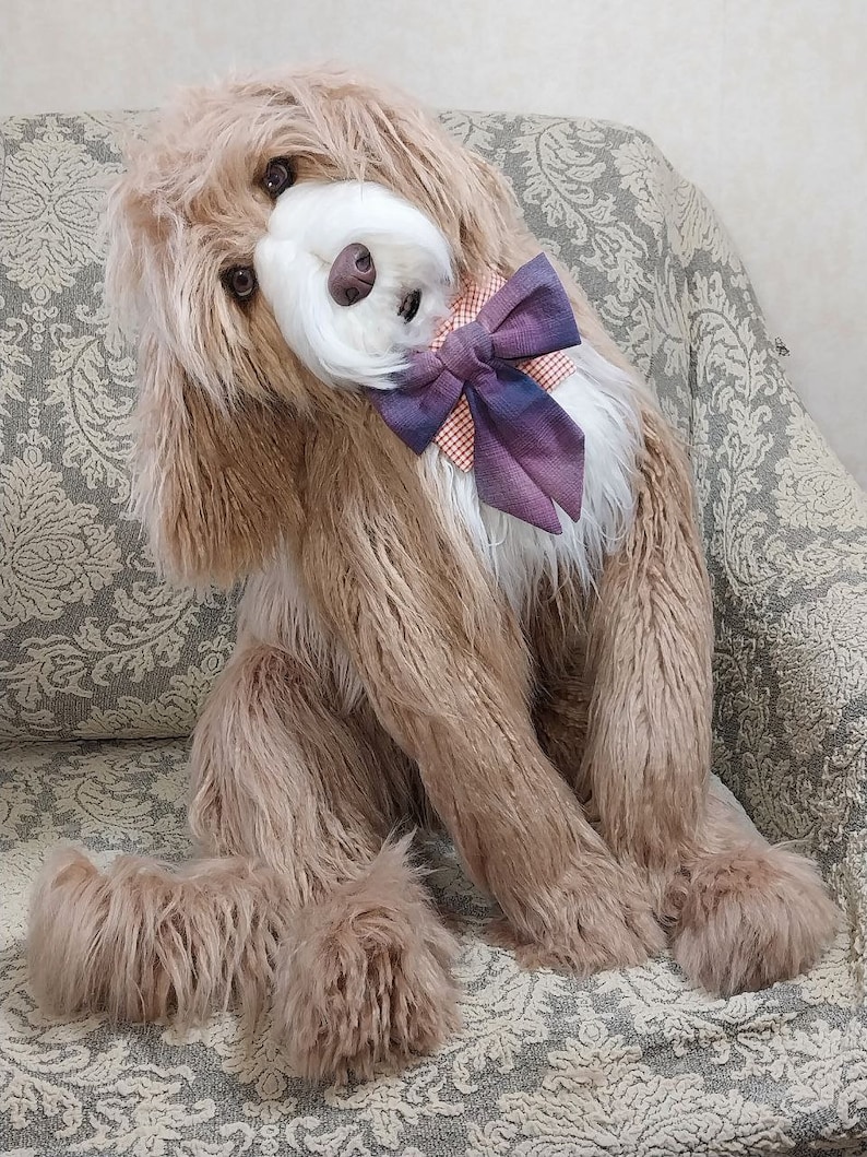 Labradoodle Dog Realistic Toy OOAK Artificial Stuffed Animal Cute Toy ...