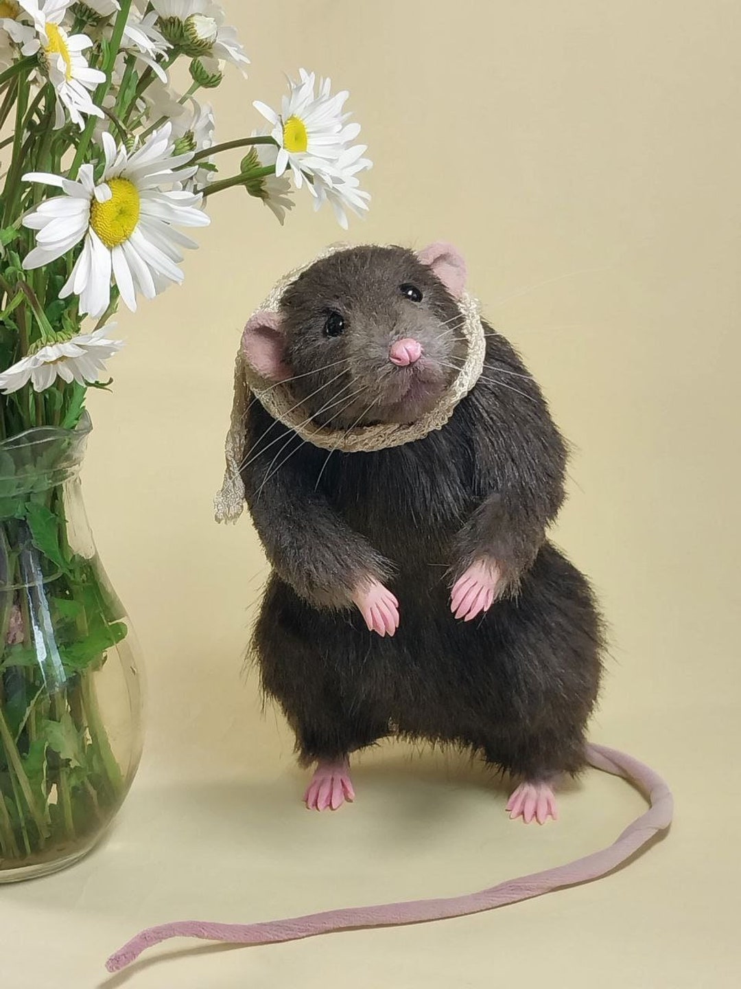 Miniature Rat Realistic Toy OOAK Artificial Stuffed Animal Mouse Toy ...