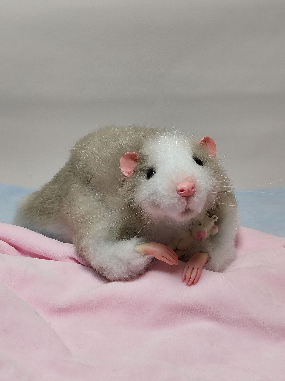 Realistic Miniature Rat Artificial Stuffed Animal Cute Baby Mouse Toy ...