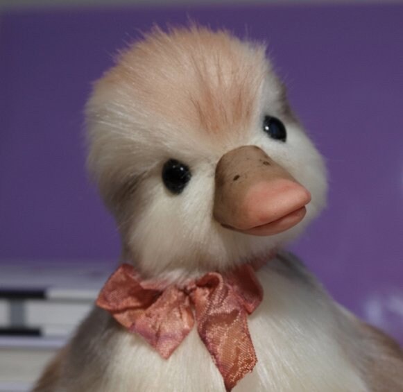 Realistic Miniature Duckling Bird Artificial Stuffed Animal Cute Baby ...