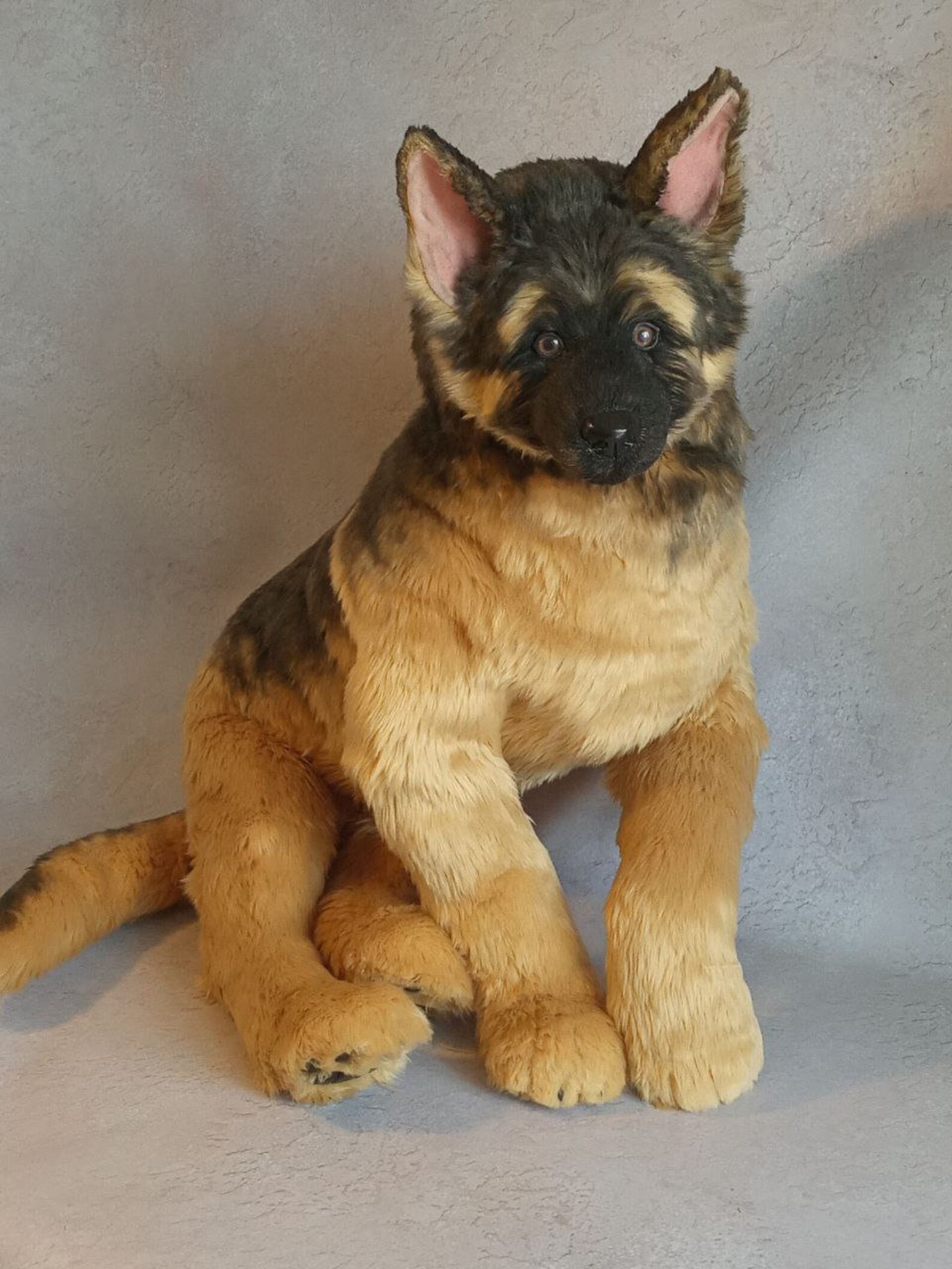 Realistic German Shepherd Dog Artificial Stuffed Animal Cute Baby Puppy ...