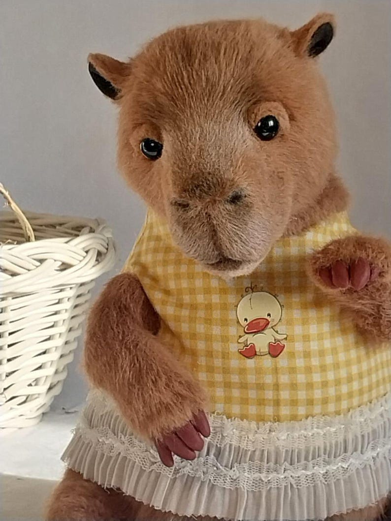 Capybara Cub Realistic Toy OOAK Artificial Stuffed Animal Cute Baby ...