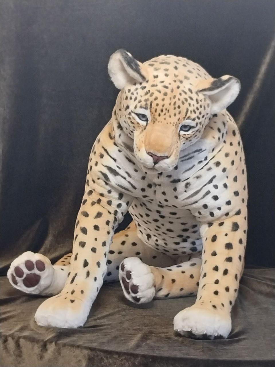 Realistic Leopard Artificial Stuffed Animal Cute Exotic Feline Toy Soft ...