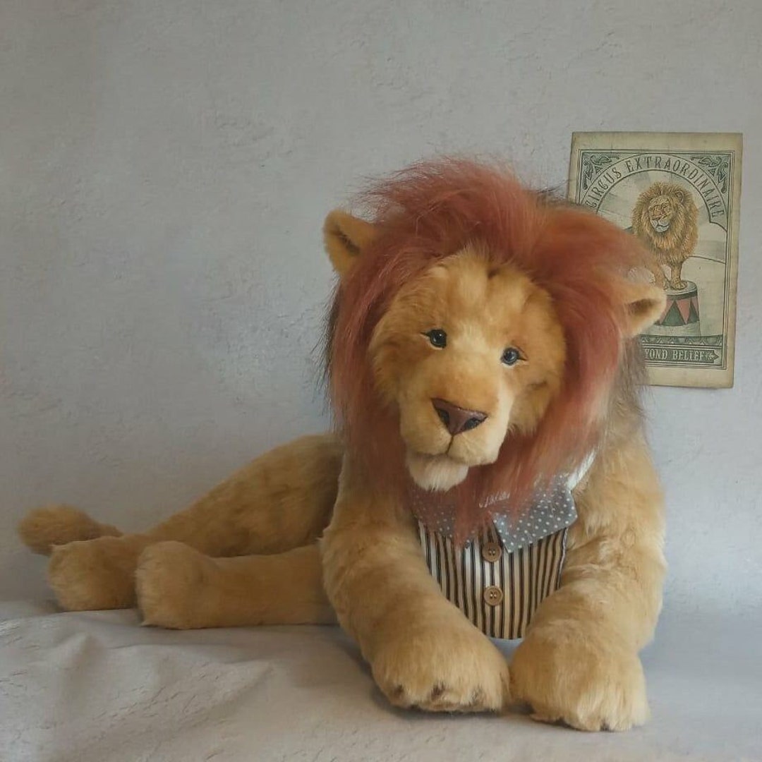 Lion Cub Realistic Toy OOAK Artificial Stuffed Animal Exotic Feline ...
