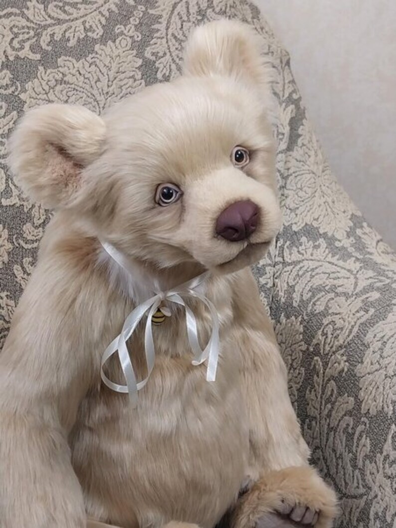 SOLD Realistic Brown Beige Bear, Artificial Stuffed Animal, Interior ...