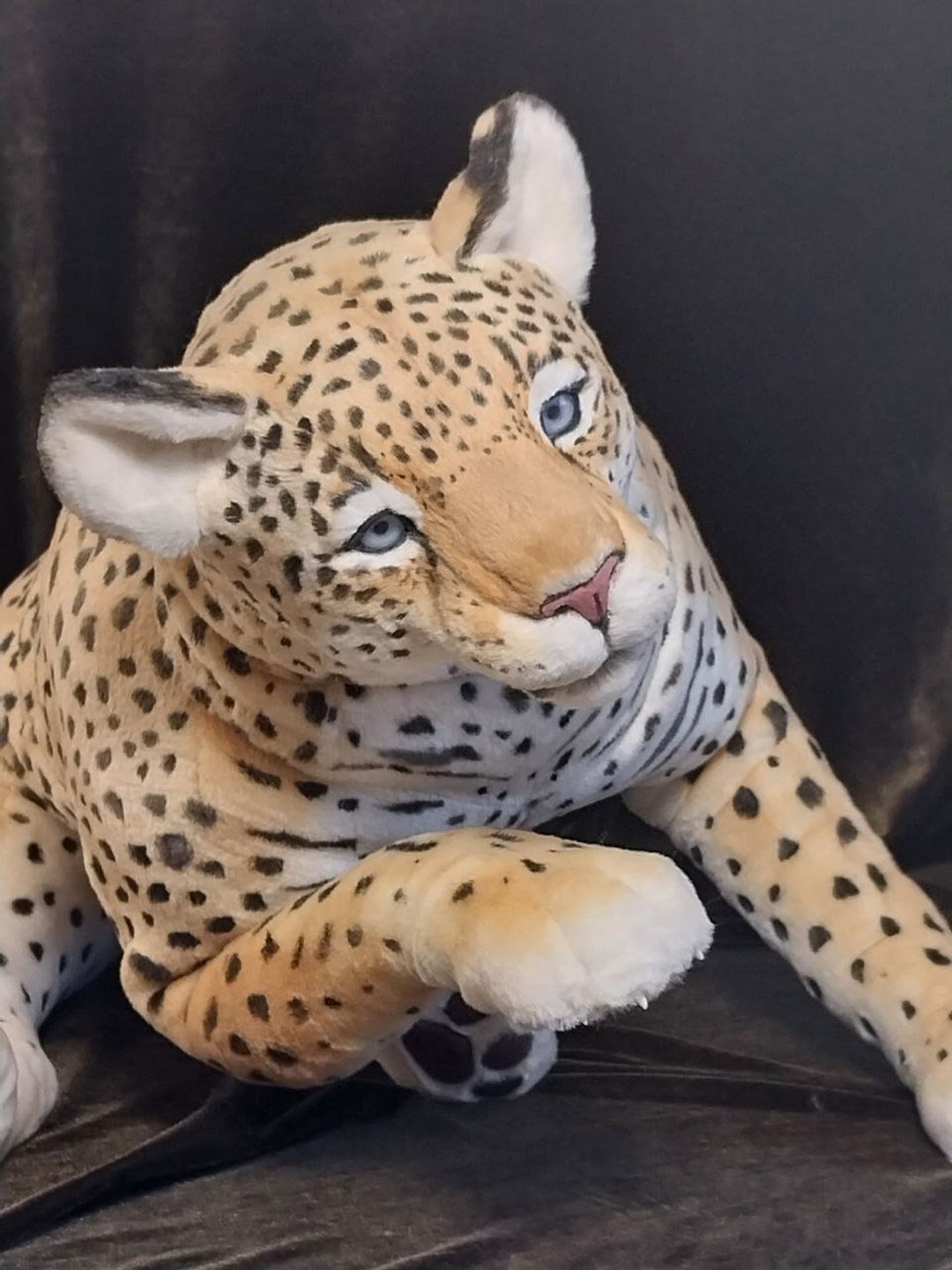 Realistic Leopard Artificial Stuffed Animal Cute Exotic Feline Toy Soft ...