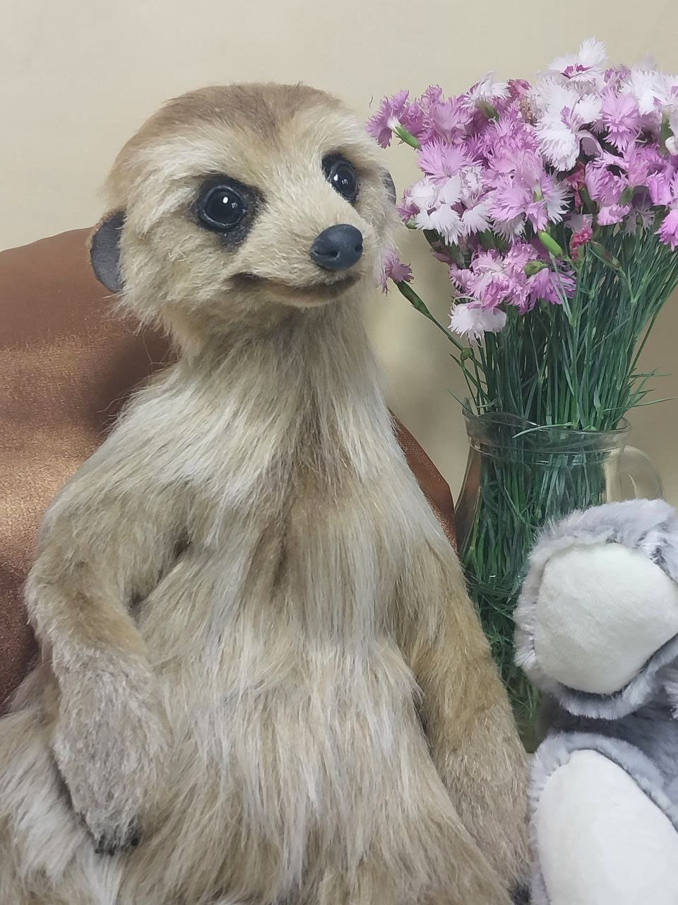 Meerkat Cub Realistic Toy OOAK Artificial Stuffed Animal Cute Mongoose ...