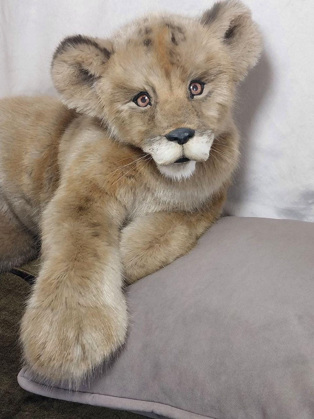 Lion Cub Realistic Toy OOAK Artificial Stuffed Animal Cute Exotic ...
