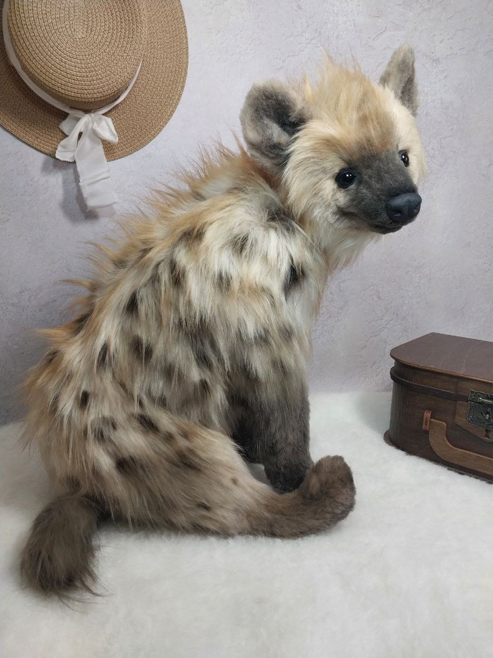 Realistic Hyena Stuffed Animal Cute Baby Hyena Cub Toy Soft - Etsy