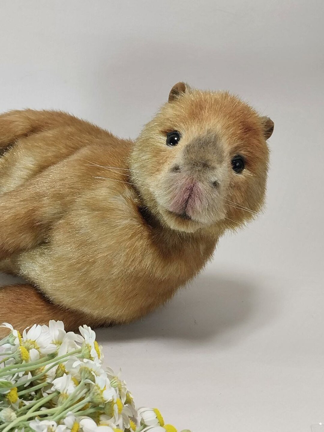 Realistic Capybara Cub Artificial Stuffed Animal Cute Baby Wild Water ...