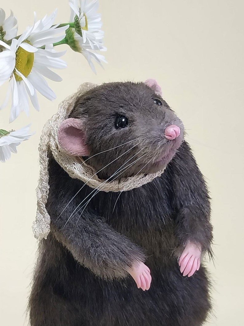 Miniature Rat Realistic Toy OOAK Artificial Stuffed Animal Mouse Toy ...